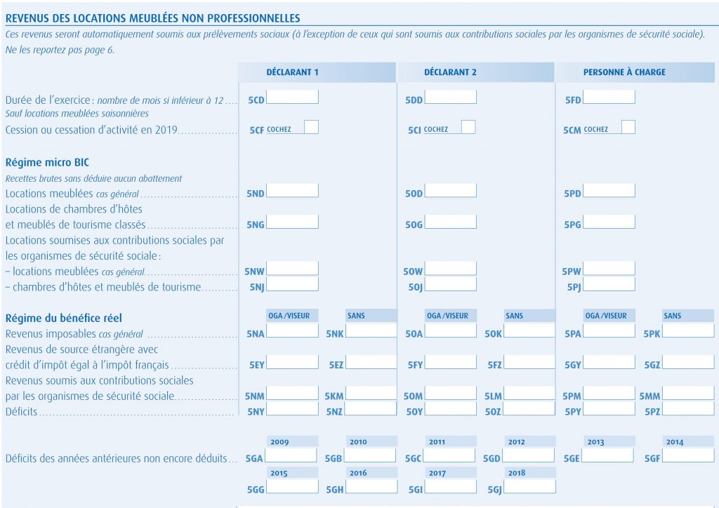 Comment déclarer des revenus locatifs
