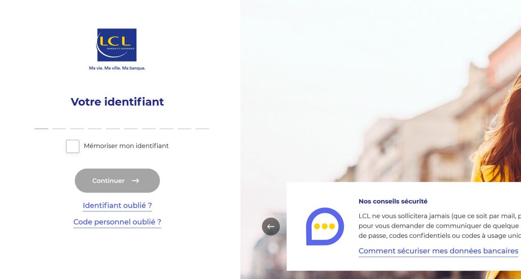 Problèmes de connexion au siteLCL