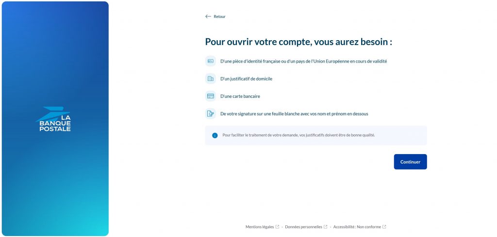 Ouvrir un compte à la Banque Postale